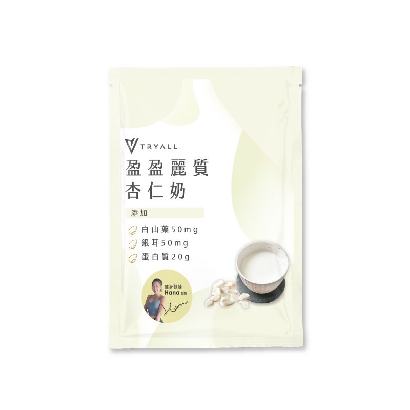TRYALL | Tryall | 機能植物蛋白飲 (30g/包 x 15) - 盈盈麗質杏仁奶 | HKTVmall 香港最大網購平台