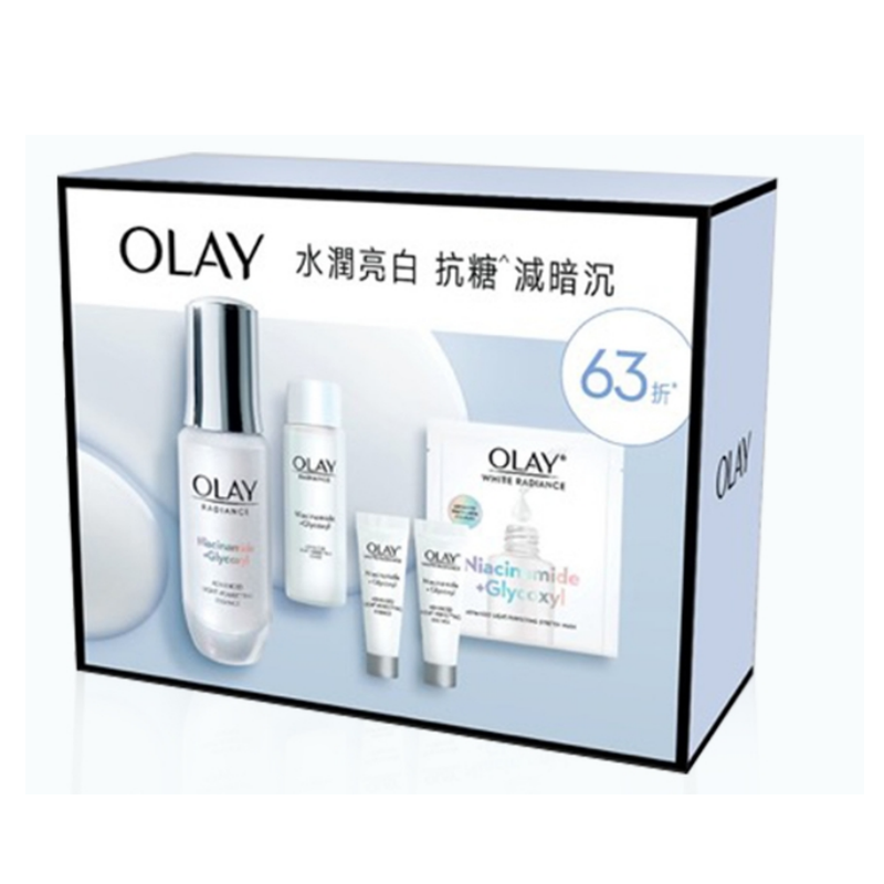 OLAY | OLAY水潤亮白套裝(透白光曜精華30ml+6ml 2支+透白光曜精華水45ml+面膜1片) [原裝行貨] | HKTVmall 香港最大網購平台