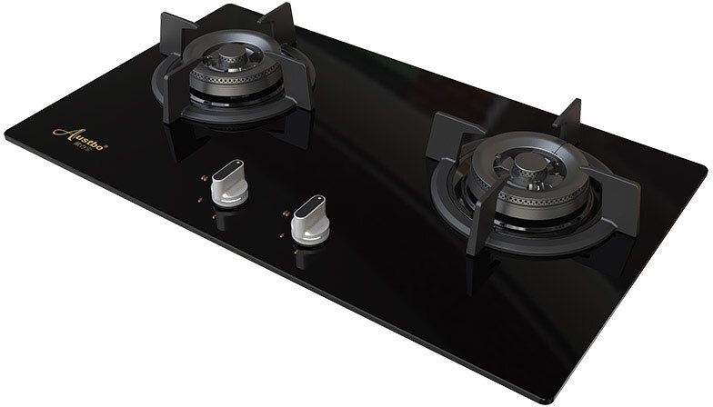 Austbo | AT-2000 TP 70cm Built-in 2-burner Town Gas Hob (Black ...