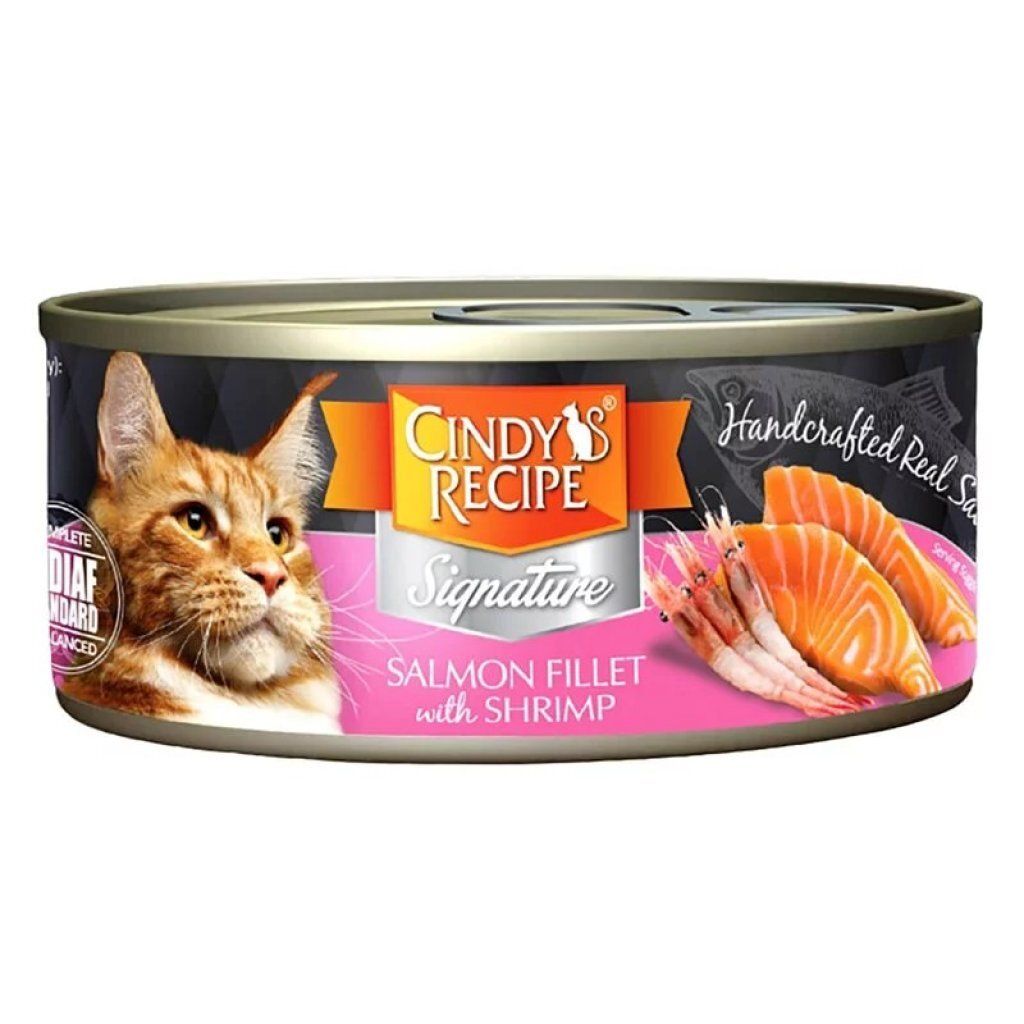 Cindy's Recipe | Cindy's Recipe 黑罐三文魚系列貓罐 三文魚+蝦 Salmon + Shrimp 70g | HKTVmall The Largest HK ...