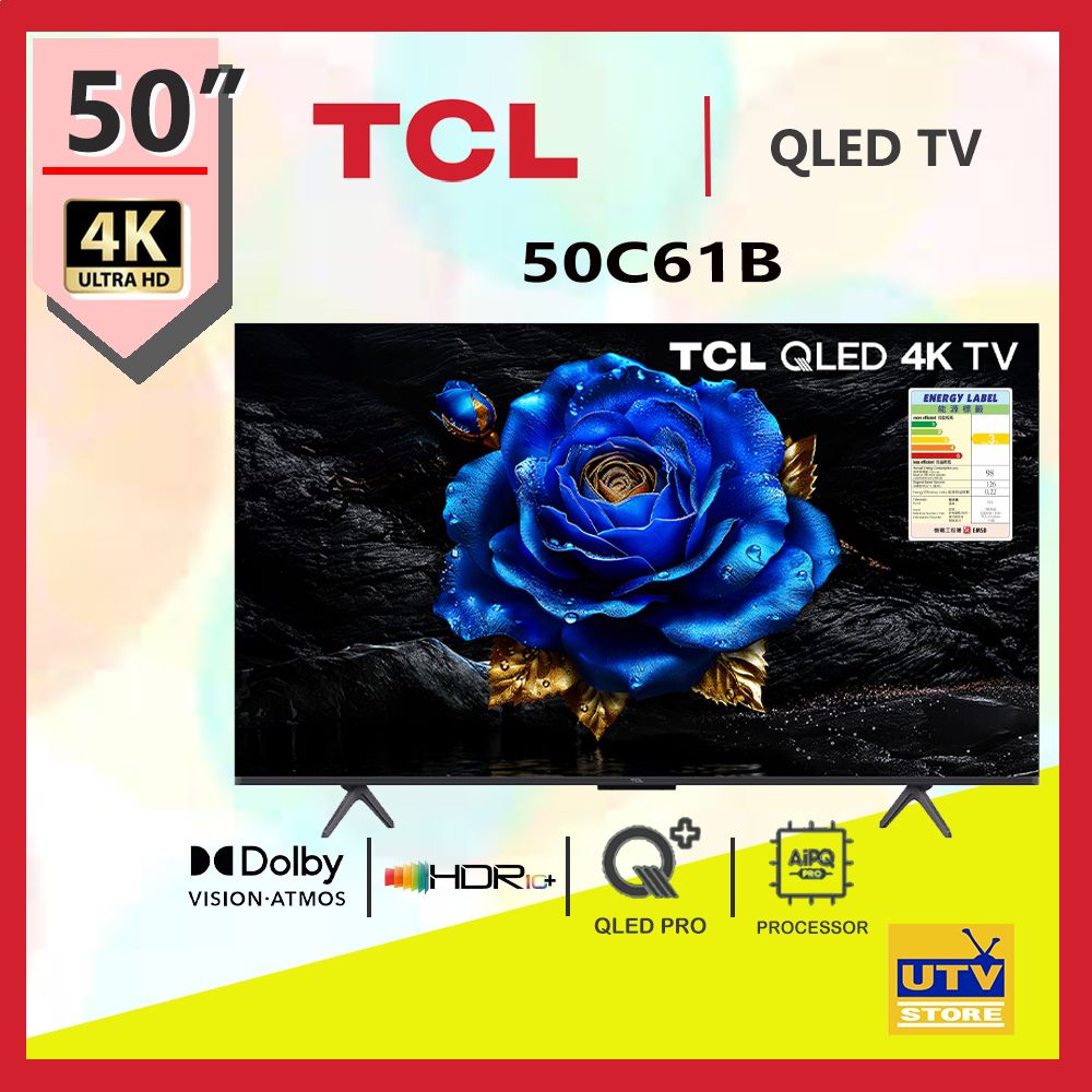 TCL | 50 吋 C61B 4K QLED Google TV TCL 50C61B | 屏幕尺寸 : 50吋 | HKTVmall 香港 ...