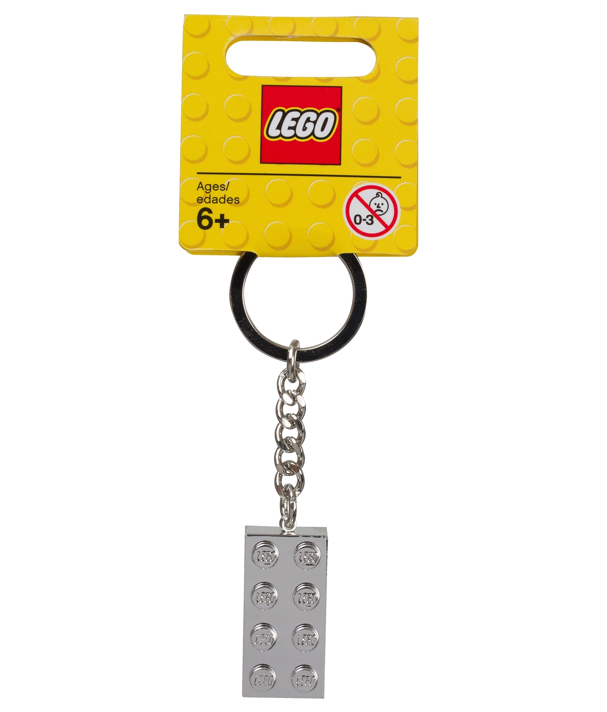 樂高 | LEGO 2x4 Brick - 銀色LEGO磚 鎖匙扣 851406 | HKTVmall 香港最大網購平台