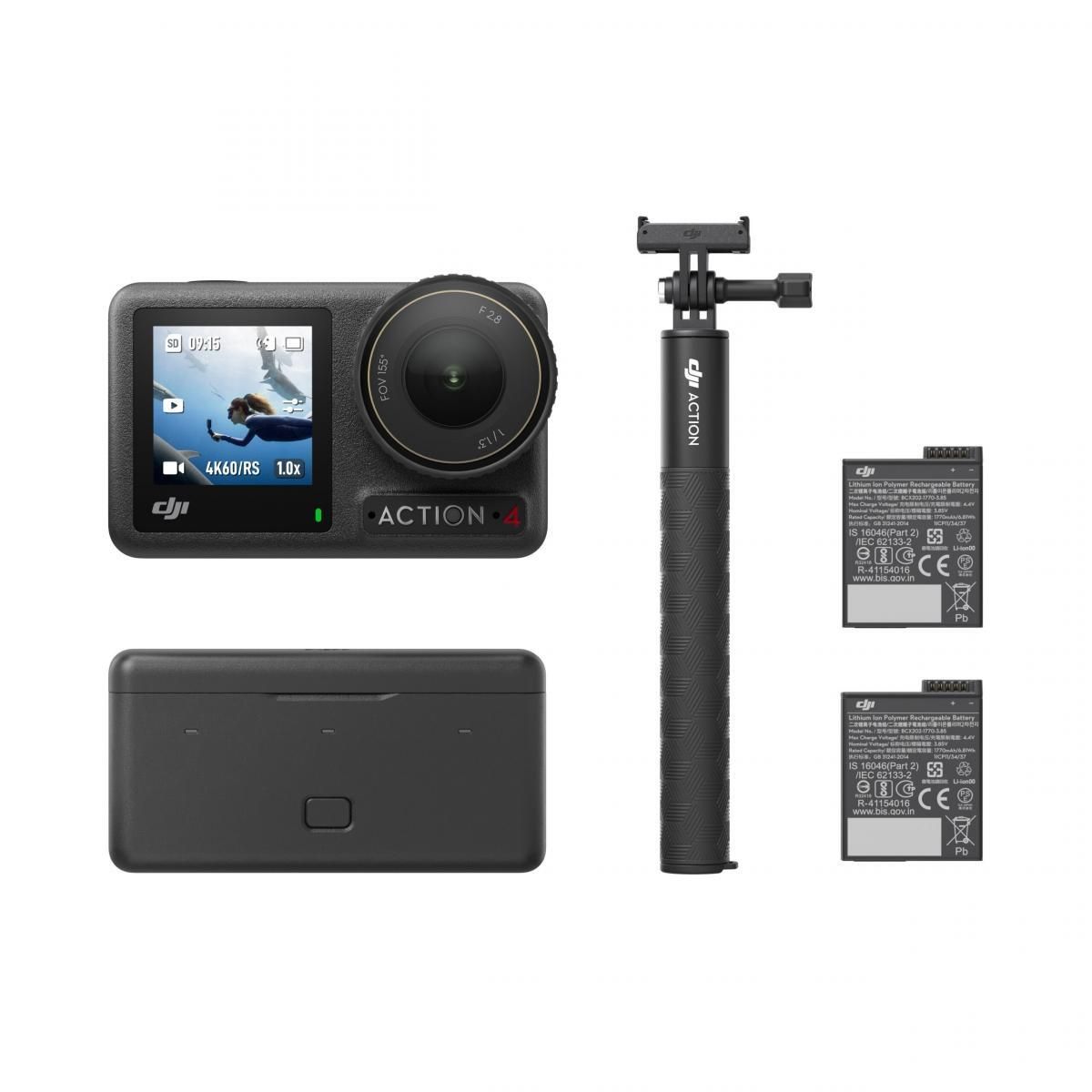 dji | OSMO ACTION 4 Adventure Combo 全能套裝 [送 256GB MicroSD Card] | HKTVmall 香港最大網購平台