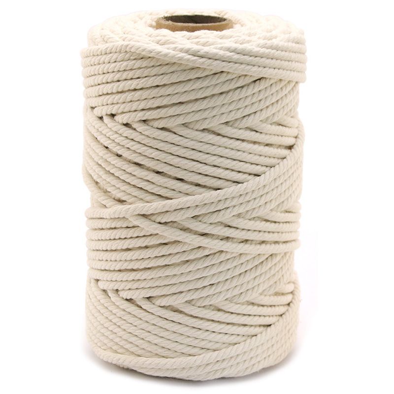 日本暢銷 | 3mm / 200M DIY Handwoven Cotton Thread Cotton Braided Rope ...