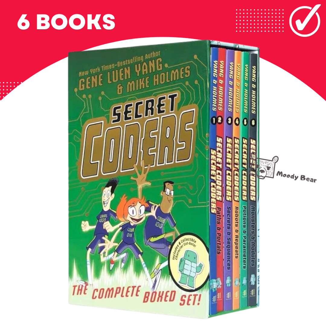 Codes | 程式特攻隊 Secret Coders Boxed Set - 6 books編程基本概念｜英文漫畫｜平行進口 | HKTVmall 香港最大網購平台