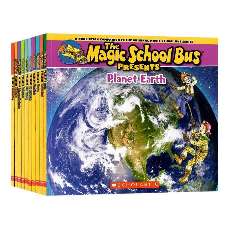 SCHOLASTIC | The Magic School Bus Present (10本書) Dinosaurs, Volcanoes ...