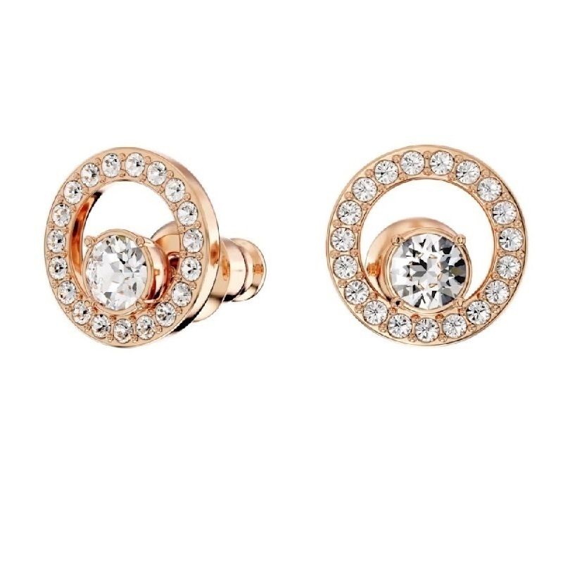 施華洛世奇 | Creativity 穿孔耳環 *白色, 鍍玫瑰金色調) (5199827) [平行進口] | HKTVmall 香港最大網購平台