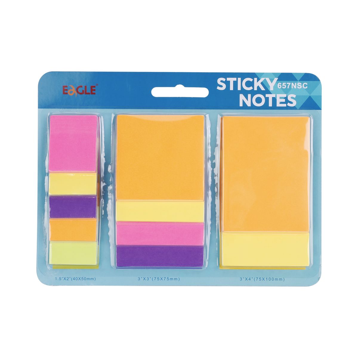 EAGLE | Sticky Note Pad - 100 Sheets - 3 x 3 Inches - Self-Stick Notes ...