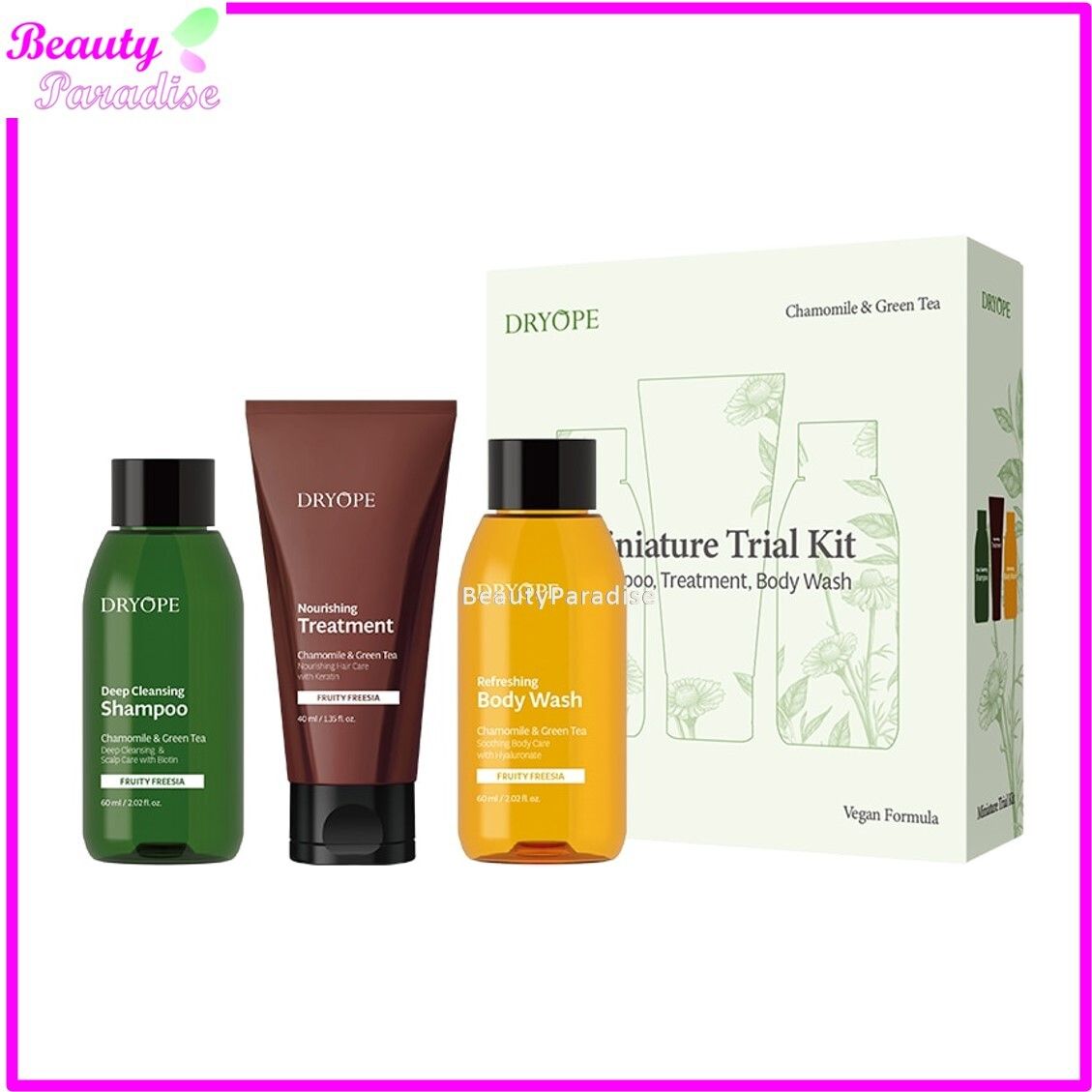 DRYOPE | 迷你旅行裝 (洗髮精, 護理液, 沐浴露) [原裝行貨] 此日期前最佳:2026年06月18日 | HKTVmall 香港最 ...