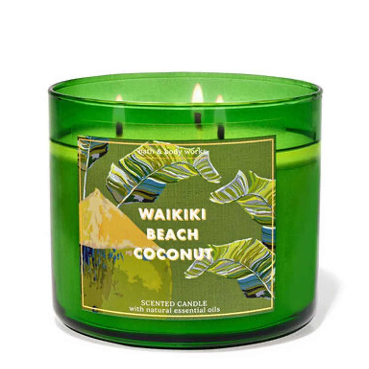 Bath & Body Works | WAIKIKI BEACH COCONUT 3-Wick Candle 14.5oz / 411g ...