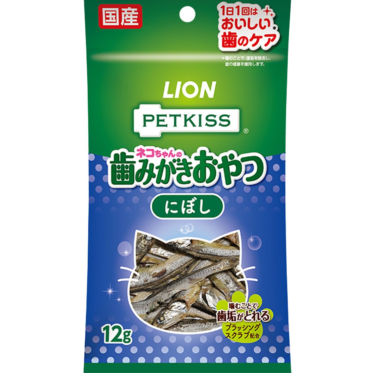 獅王Pet | LION PETKISS 貓用口腔護理肉條零食 12g - 小魚乾 - 02692(平行進口) 到期日: 2025.07 | HKTVmall 香港最大網購平台