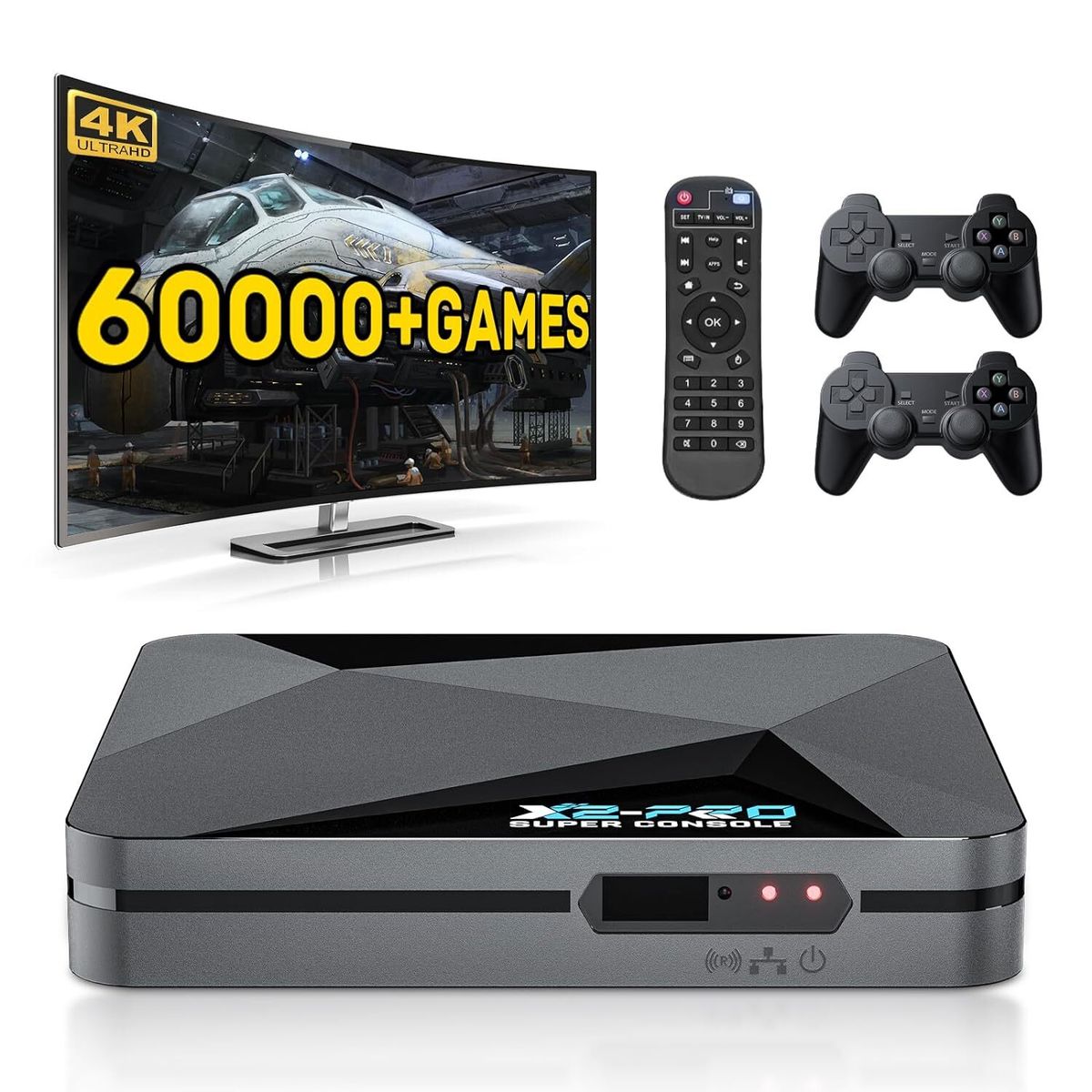 全城熱賣 | Kinhank Super Console X2 pro 复古游戏机，配备 60000+ 款游戏，视频游戏机 EmuELEC 4 ...