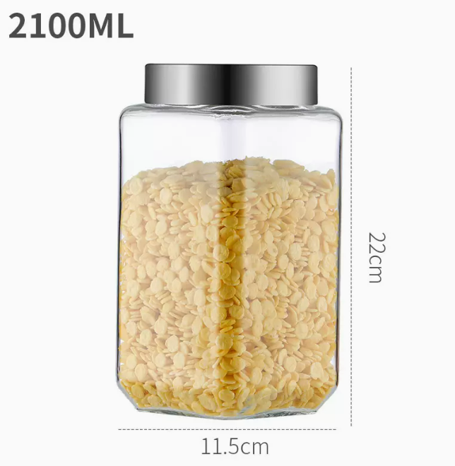全城熱賣 | 玻璃密封罐（方形玻璃密封罐【2100ML】） | HKTVmall 香港最大網購平台