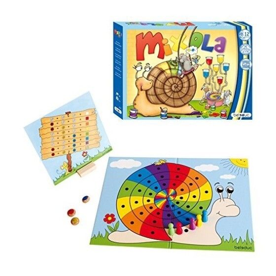 beleduc | 小蝸牛顏色混合桌遊 Mixola Color Mixing Board Game | HKTVmall 香港最大網購平台