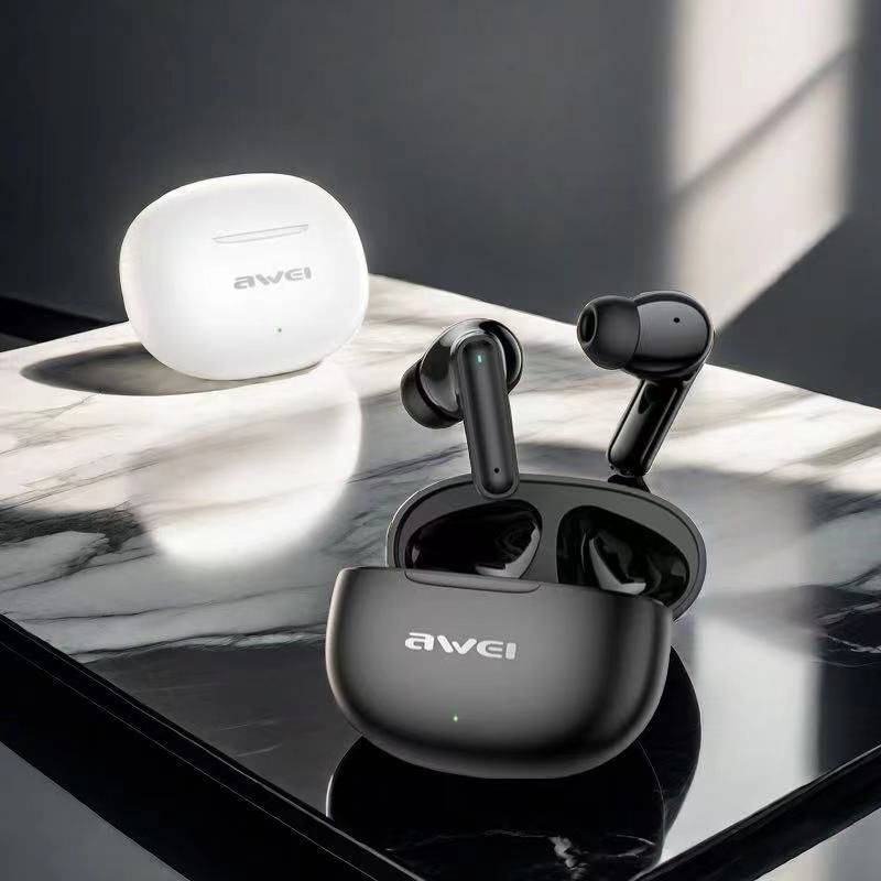 AWEI | T71 無線藍牙耳機 白色 圓潤倉體 藍牙5.3 手勢觸控 | 顏色 : 白色 | HKTVmall 香港最大網購平台