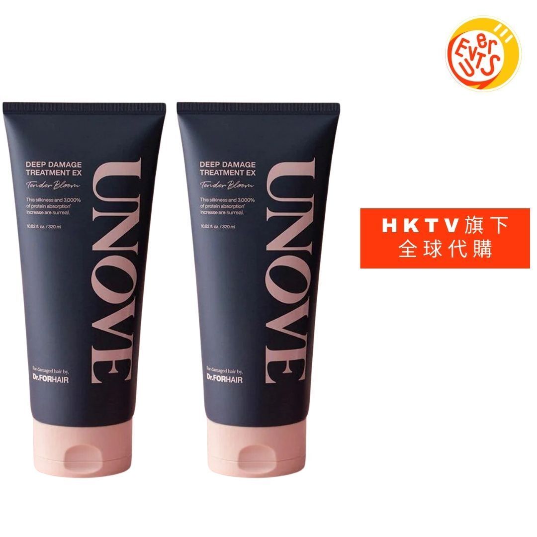 UNOVE | [免運費] UNOVE 深層修護受損髮膜 320ml 木質花香麝香&清新花香麝香 各一支裝(平行進口) | HKTVmall 香港最大網購平台