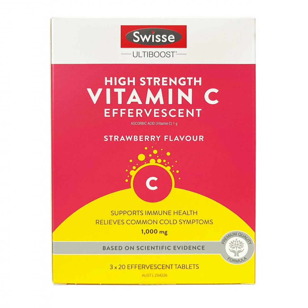 Swisse | High Strength Vitamin C (Strawberry) 1000mg x60 effervescent ...