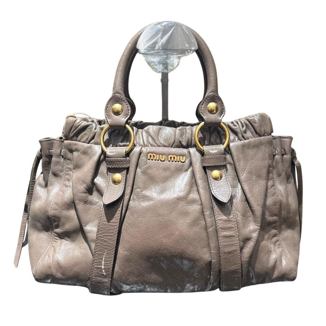 MIU MIU | SECOND HAND MIU MIU TOTE BAG二手貨品(平行進口）0003N5C003 | HKTVmall ...