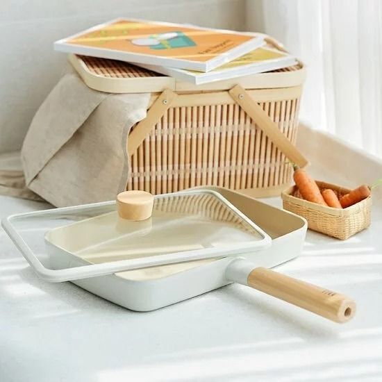 Neoflam | Neoflam Fika 29cm Square Pan with Lid|Suitable for IH and Induction Cooktops|Korean ...