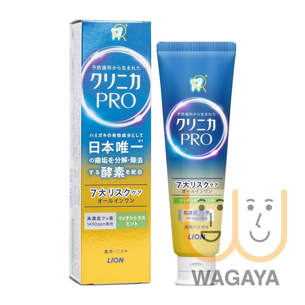 LION | CLINICA PRO All in One Toothpaste (Rich Citrus Mint-Green) 95g ...