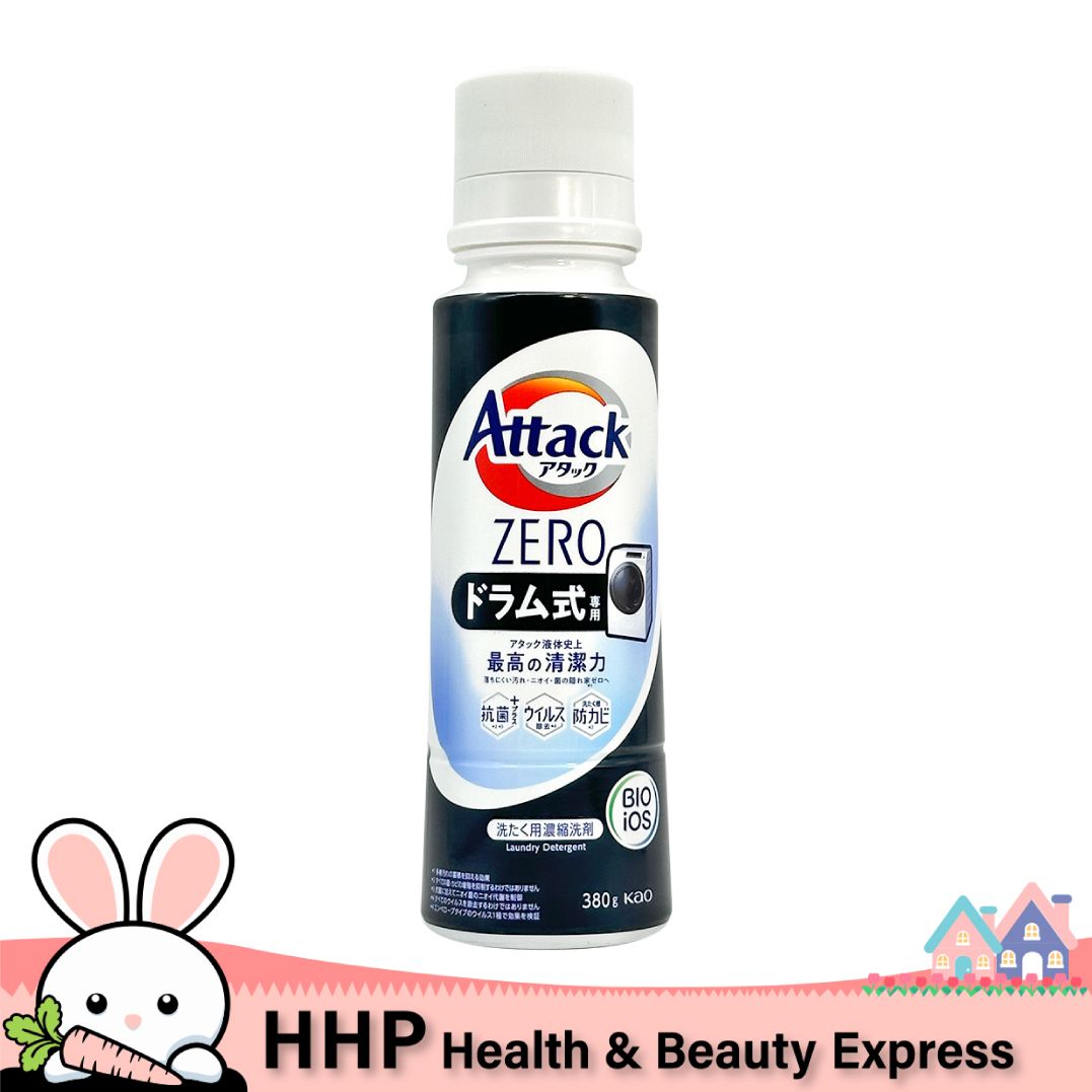 KAO 花王 | Attack Zero 綠葉微風香前置洗衣機|大眼機專用洗衣液380g(平行進口 黑5982) | HKTVmall 香港最大網購平台