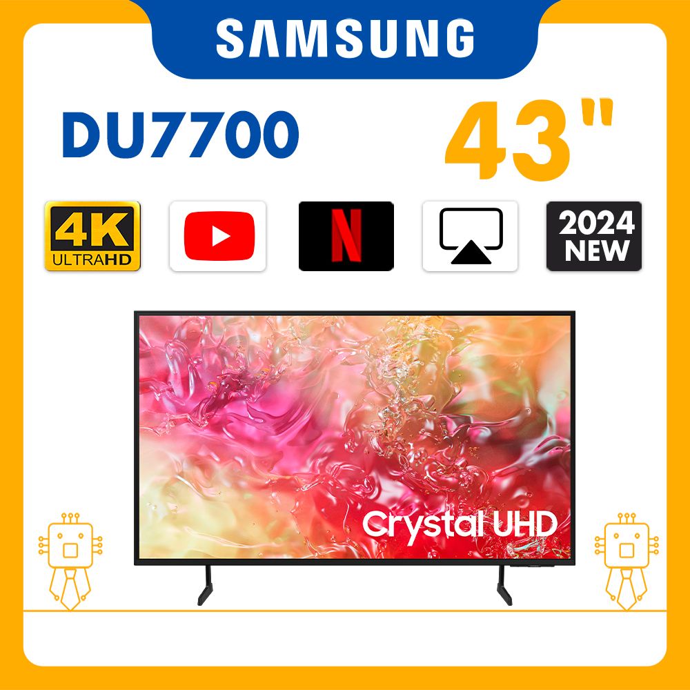 Samsung | 43 Crystal UHD DU7700 4K 智能電視 UA43DU7700JXZK 43DU7700 (預購 ...