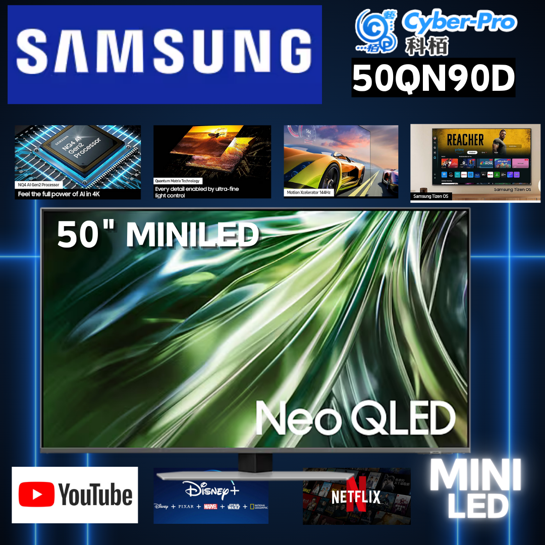 Samsung | Samsung - 50 Neo QLED 4K QN90D 智能電視 QA50QN90DAJXZK 50QN90D ...