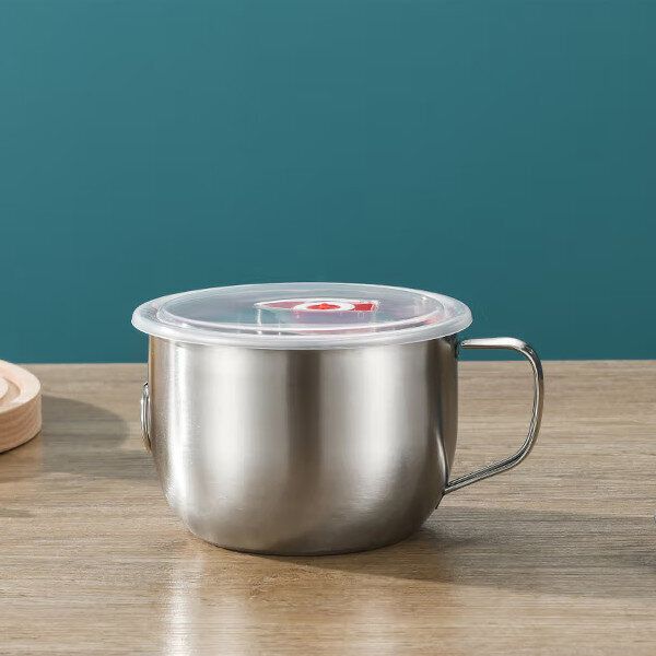 全城熱賣 | 不鏽鋼帶蓋泡面碗湯碗 900ML | HKTVmall 香港最大網購平台