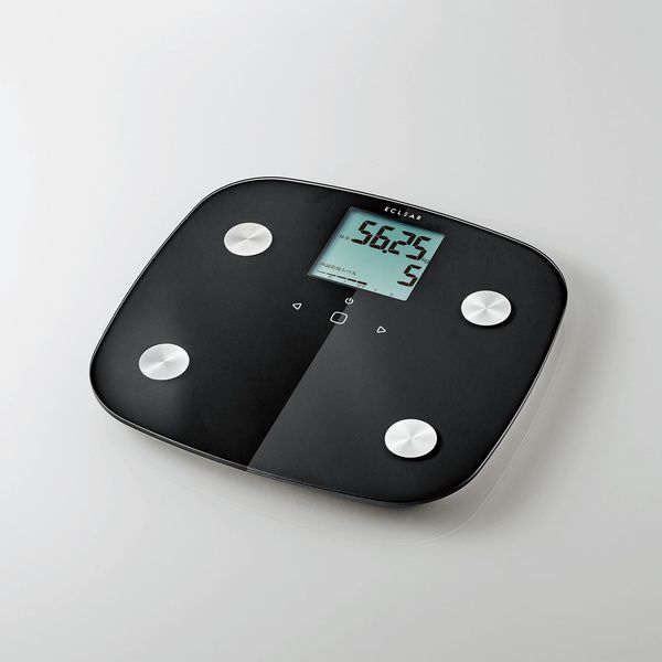 ELECOM | ECLEAR 人體成分分析儀 - 電子體脂磅 黑色 | HCS-FS01BK | - 香港行貨 | 顏色 : Black黑色 | HKTVmall 香港最大網購平台