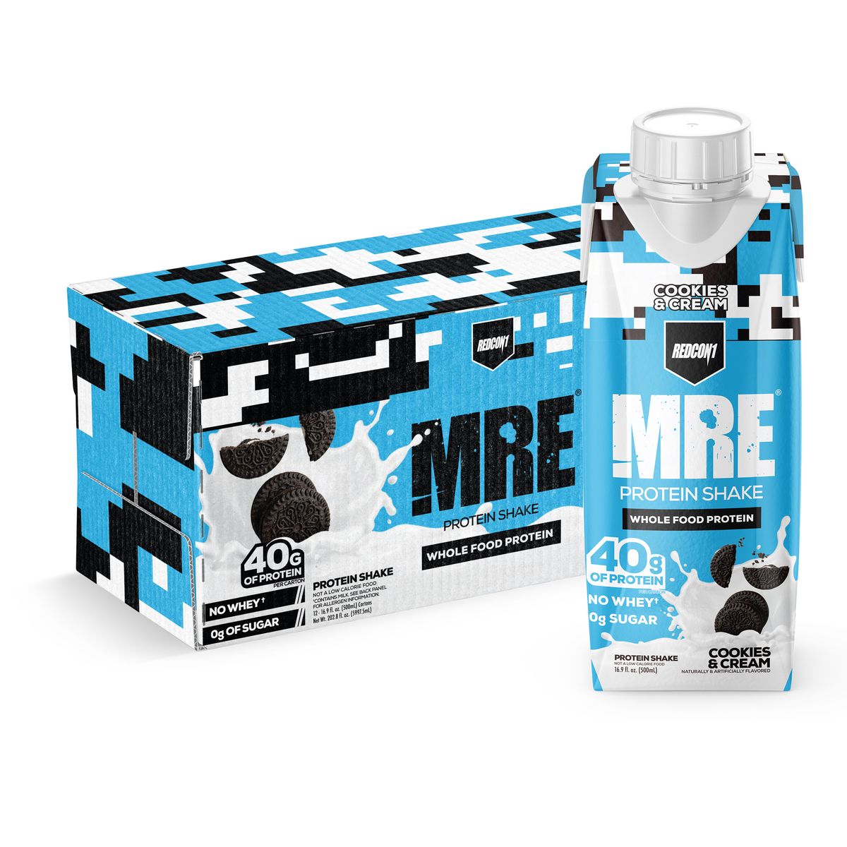 Redcon1 | 40g 蛋白質即飲蛋白奶昔 500ml x12 - 曲奇忌廉味 | HKTVmall 香港最大網購平台