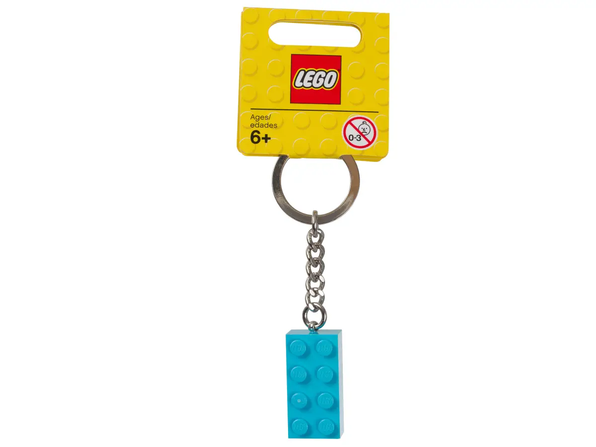 樂高 | LEGO 2 x 4 Brick - 天藍色LEGO磚 鎖匙扣 853380 | HKTVmall 香港最大網購平台