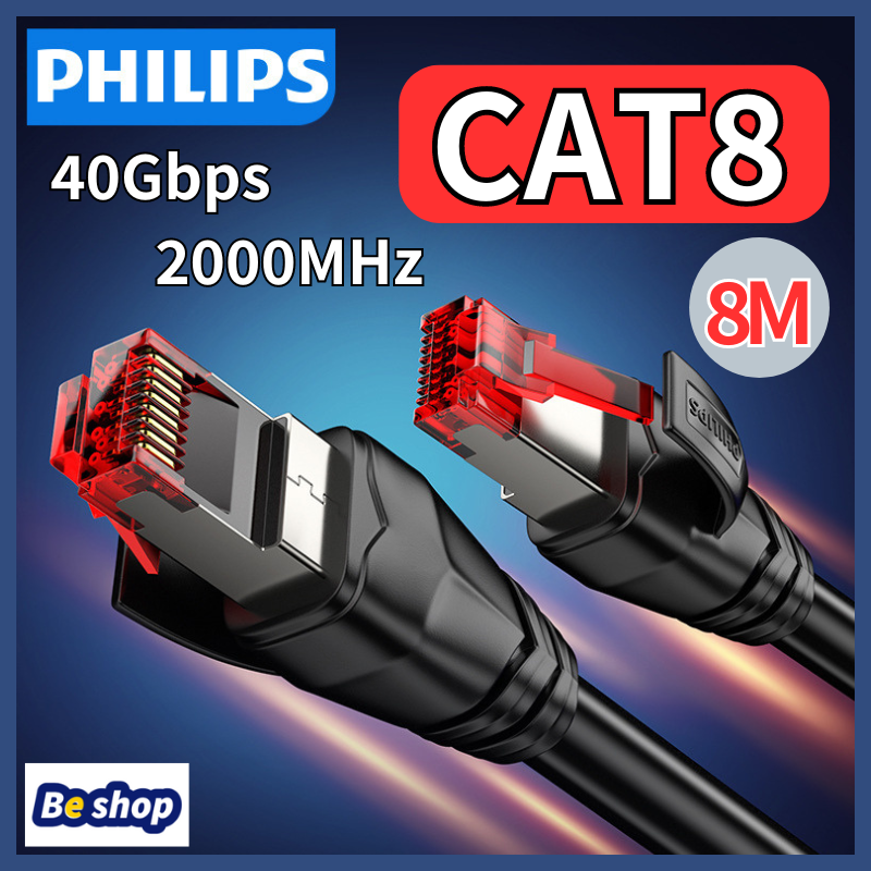 飛利浦 | CAT 8 八類網線 網線 LAN LINE 40G 2000M 8M | HKTVmall 香港最大網購平台