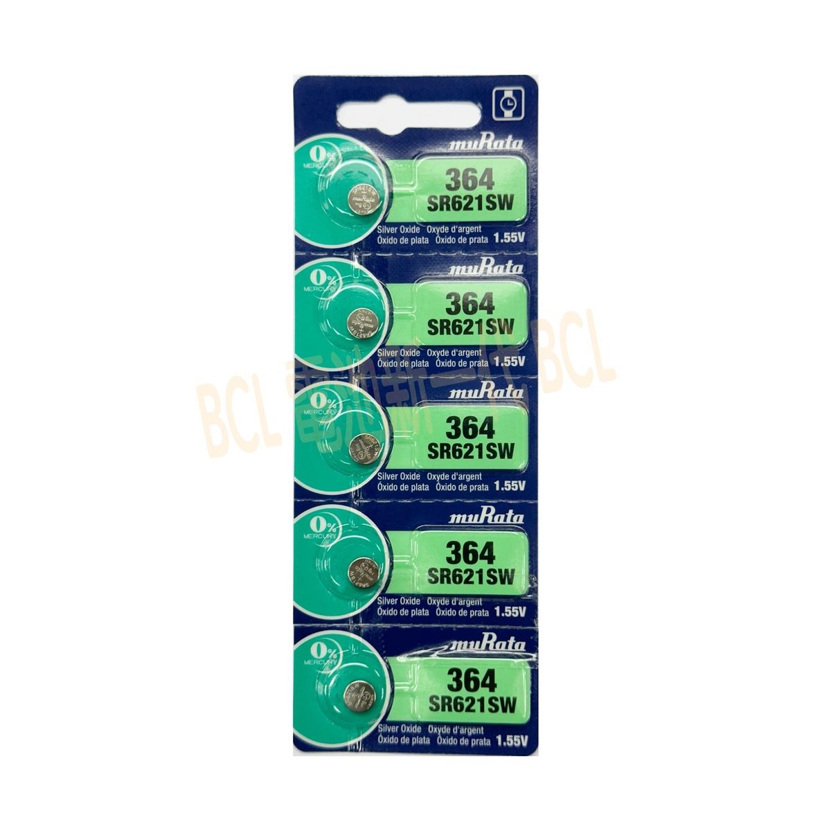 muRata | SR621SW/AG1/SR60/364 1.55V Silver Oxide Battery 5pcs ...
