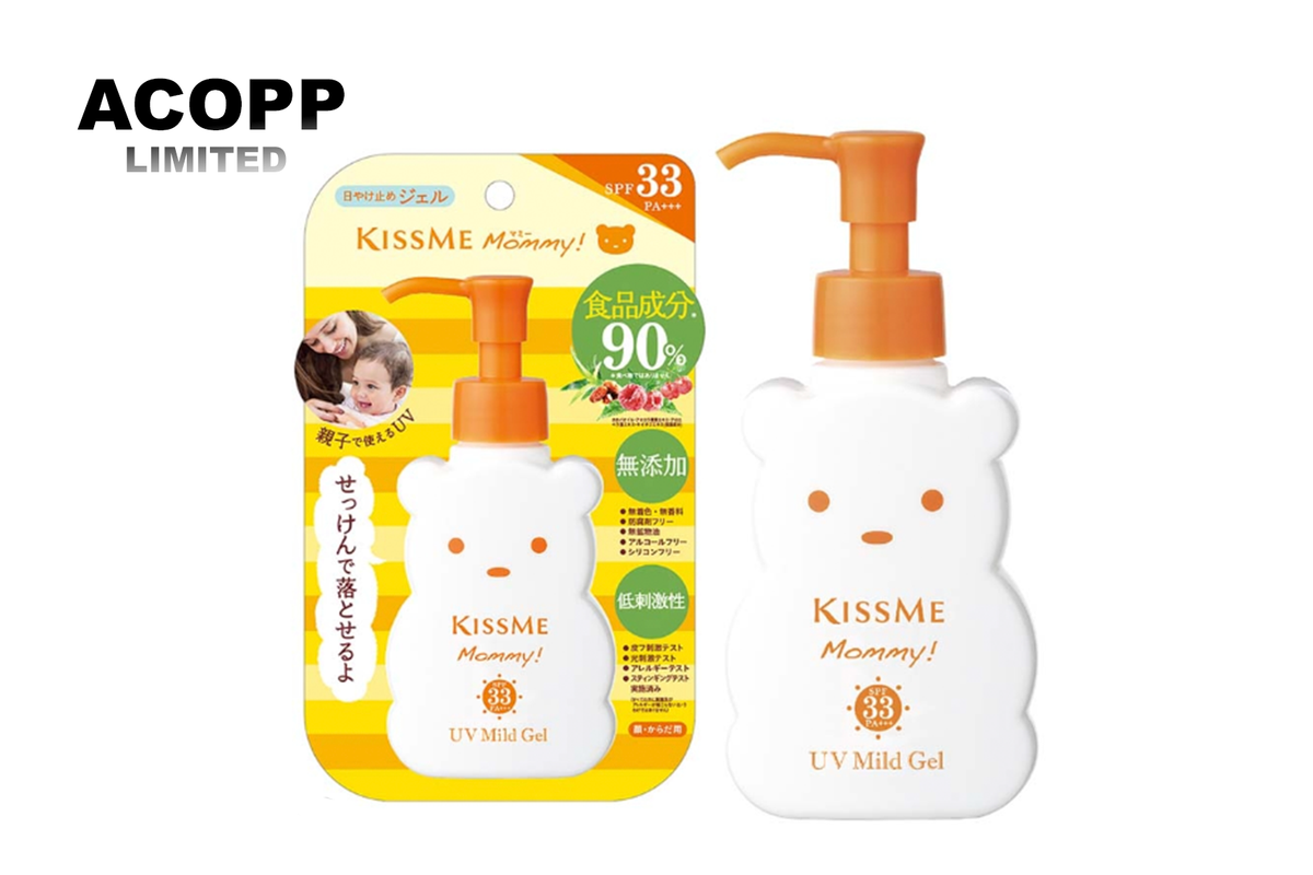Kiss me | Kiss Me Mommy UV Mild Gel 無添加 防曬啫喱 SPF 33 PA+++ 100g [平行進口] 1歲以上小朋友合用 | HKTVmall 香港最大網購平台