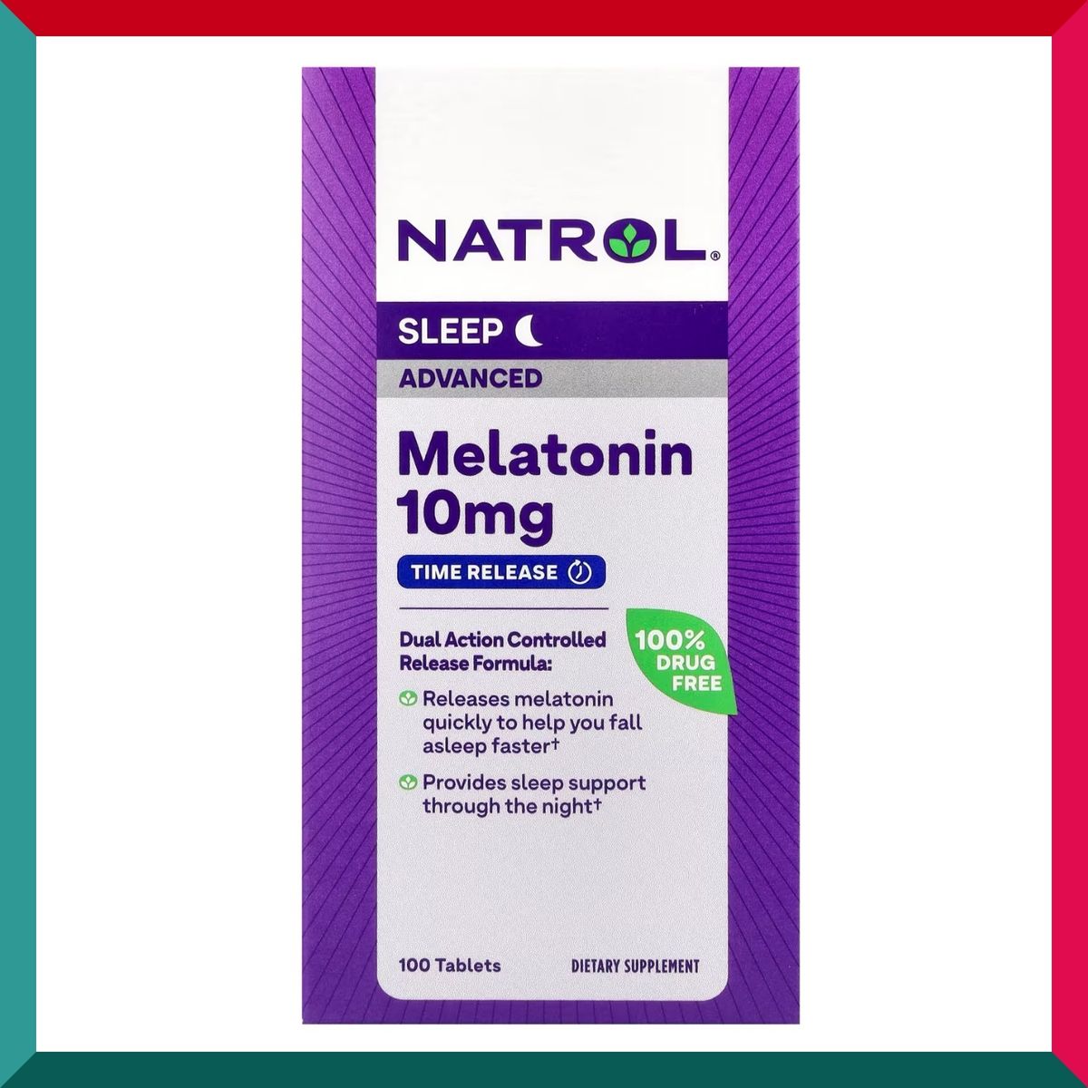 NATROL | Natrol Advanced Melatonin Sleep 10 mg 100 Tablets Dual action ...