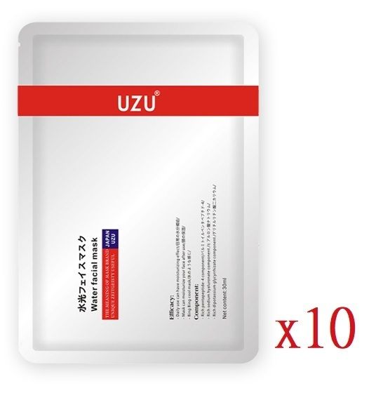 UZU Pro | UZU Water Facial Mask - 日本醫用水光面膜 (10片優惠組合) | HKTVmall 香港最大網購平台