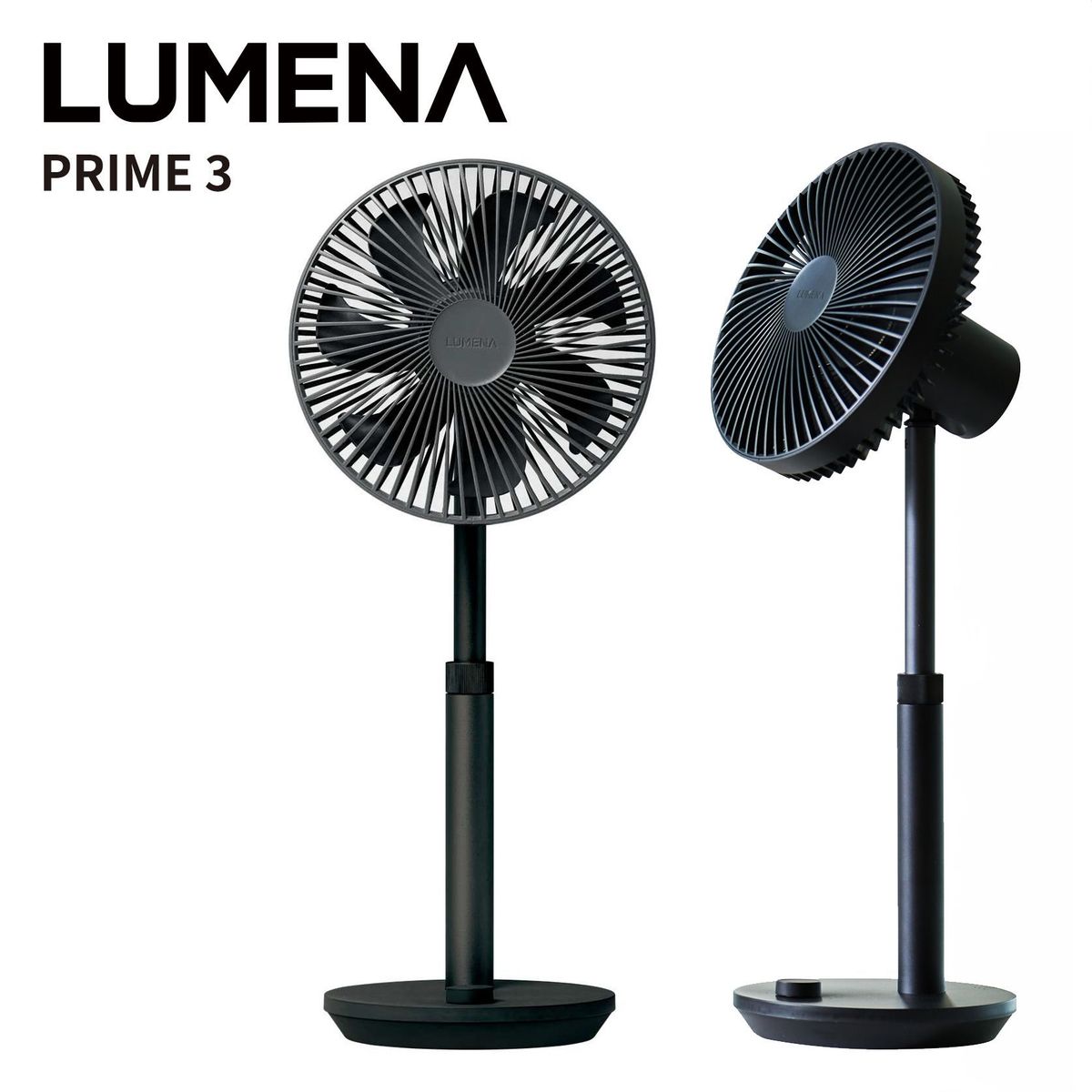 LUMENA | 【FAN PRIME 3】【Charcoal Black】Portable Wireless Circulator ...