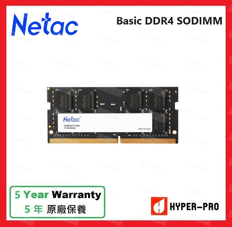 Netac | BASIC 16GB DDR4 3200MHz SO-DIMM 記憶體模組 | RAM : 16GB | HKTVmall ...