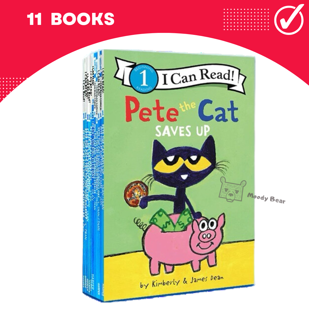 I CAN READ | I Can Read Level 1- Pete the Cat Book 兒童英語故事書 【11 本】英文繪本 ...