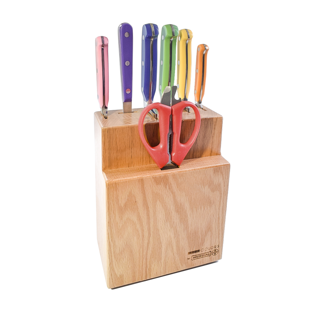 MUNDIAL | COLORS Set, 8 pcs | Knives + Block! | HKTVmall The Largest HK ...