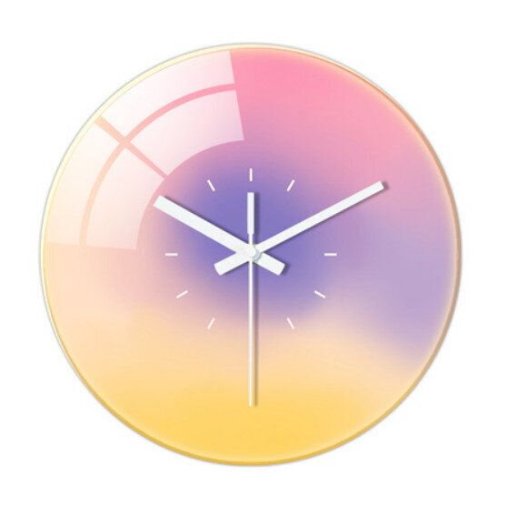 全城熱賣 | 12英寸家用時尚掛牆（紫黃漸變鐘BL077）【不帶支架】 | HKTVmall 香港最大網購平台