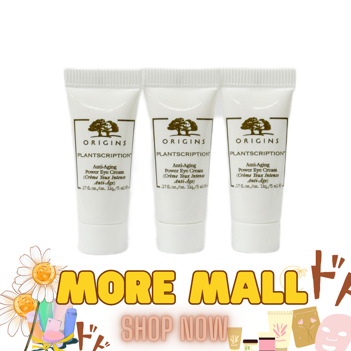 ORIGINS | Origins 悅肌再生滋潤眼霜 (膠原眼霜) 5ml*3 無盒(平行進口) 有效期至：01/2026 | HKTVmall 香港最大網購平台