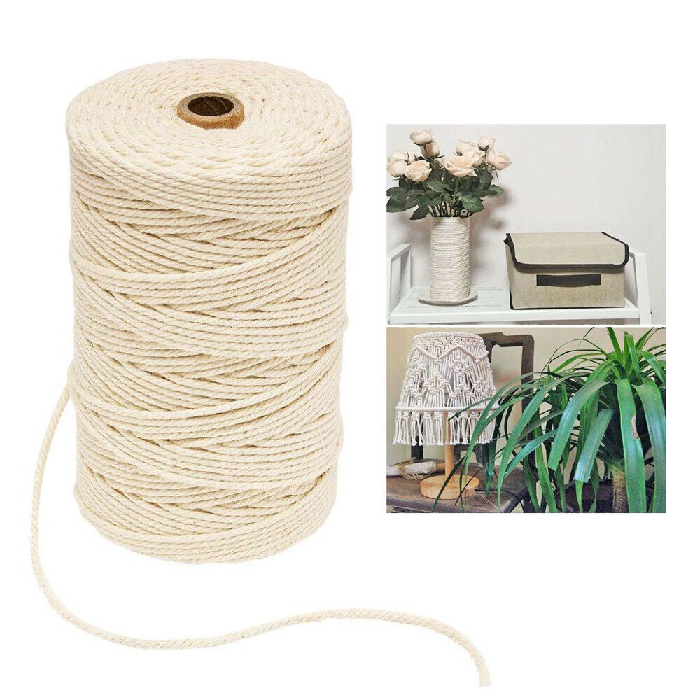 Other Brands | 3mm / 200M DIY Handwoven Cotton Thread Cotton Braided ...