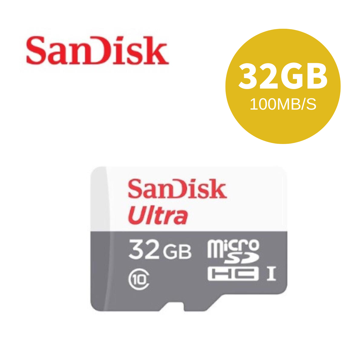 SanDisk | Ultra MicroSD 32GB 100MB/S SD Card (SDSQUNR-032G-GN3MN)｜Micro SD Card｜Storage SD Card ...