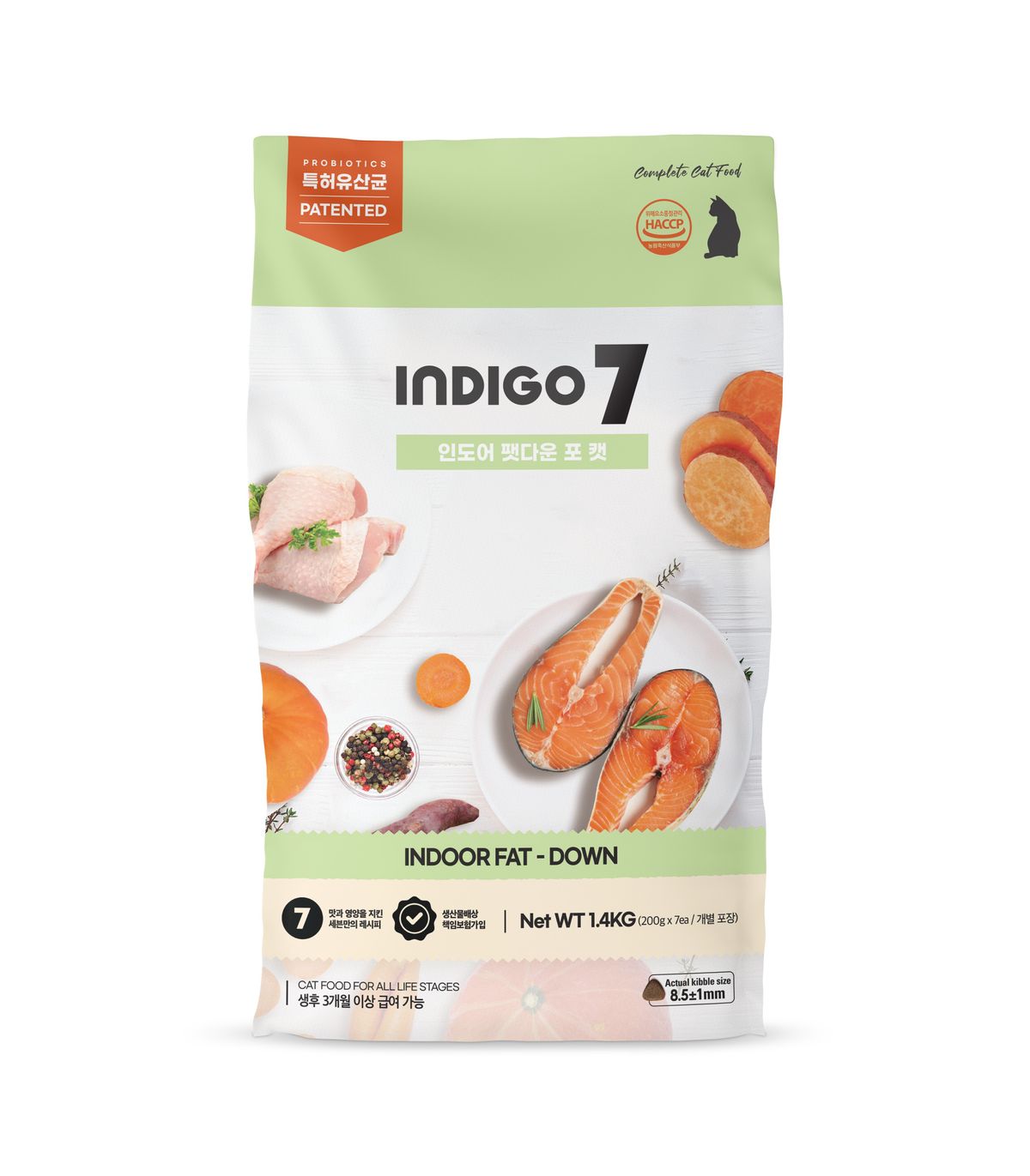 Indigo | Indigo 7 室內貓專用 三文魚+雞肉 體重控制配方 5.2kg (400g x 13) | HKTVmall 香港最大網購平台