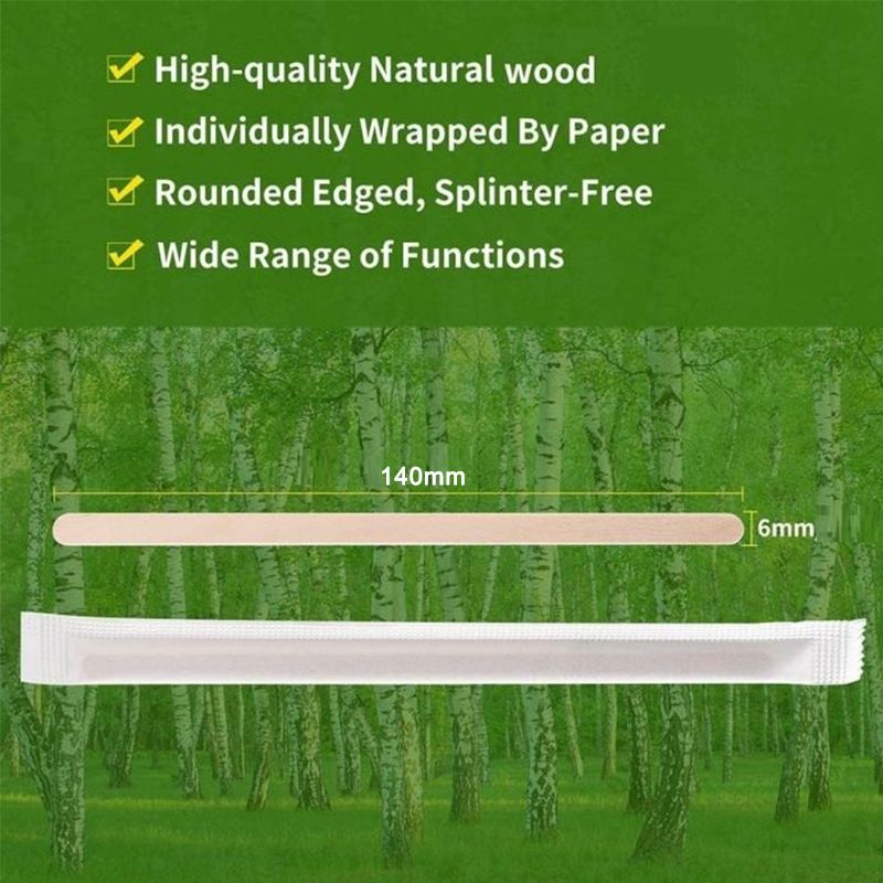 MasterTool | Savingoasis 100入環保即棄木咖啡攪拌棒 木咖啡棒 木攪拌棒 攪咖啡奶茶檸檬茶 厚身 (每枝獨立紙包裝) | 款式 : 100 | HKTVmall 香港 ...