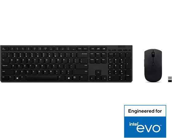 Lenovo | Lenovo Professional Wireless Rechargeable Combo Keyboard and ...