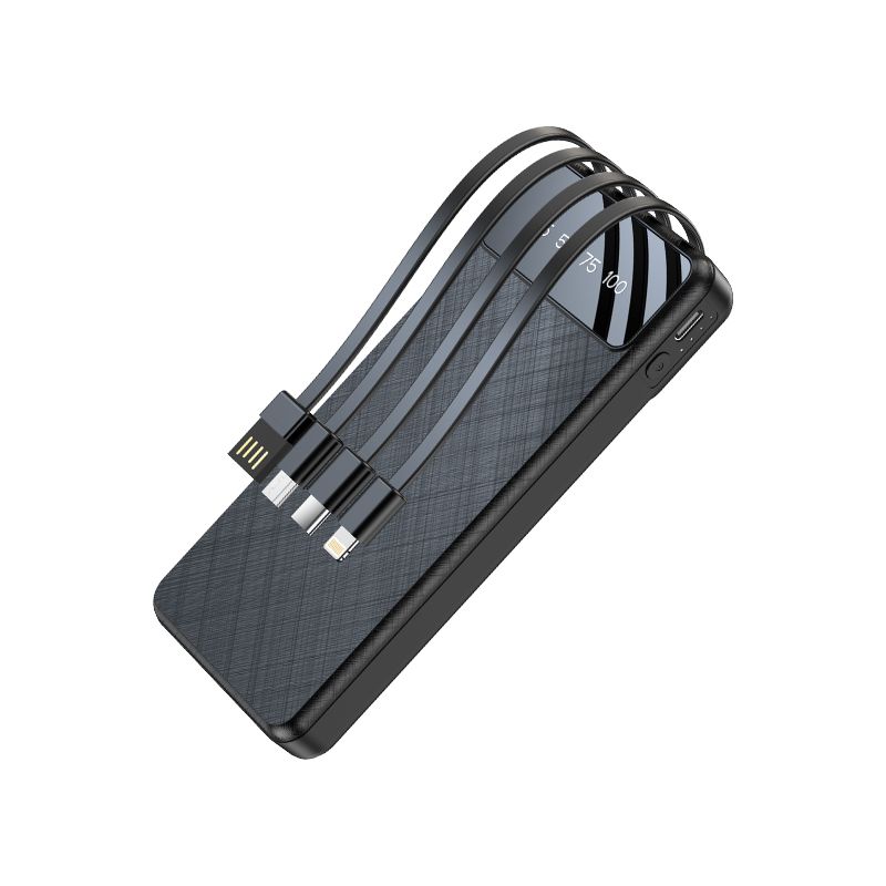 Sendem | 自帶四線 LED電量顯示10000mAh 行動電源 [P700 - 黑色]｜尿袋/流動充電池/移動電源/電池/Power ...