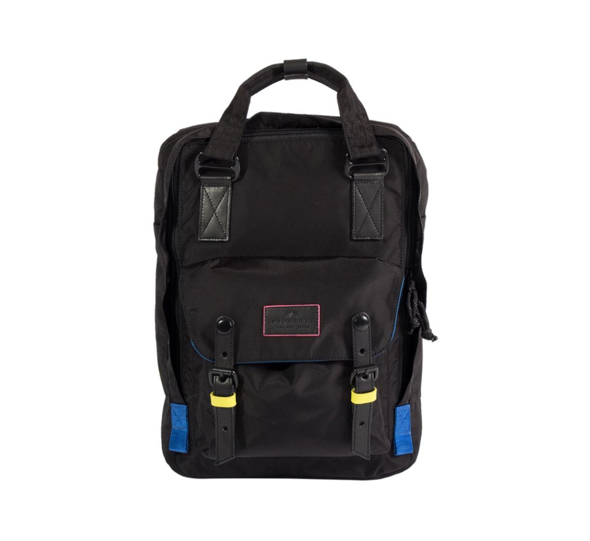 DOUGHNUT | Doughnut Macaroon Glossy Blocking Series Backpack - Black x ...