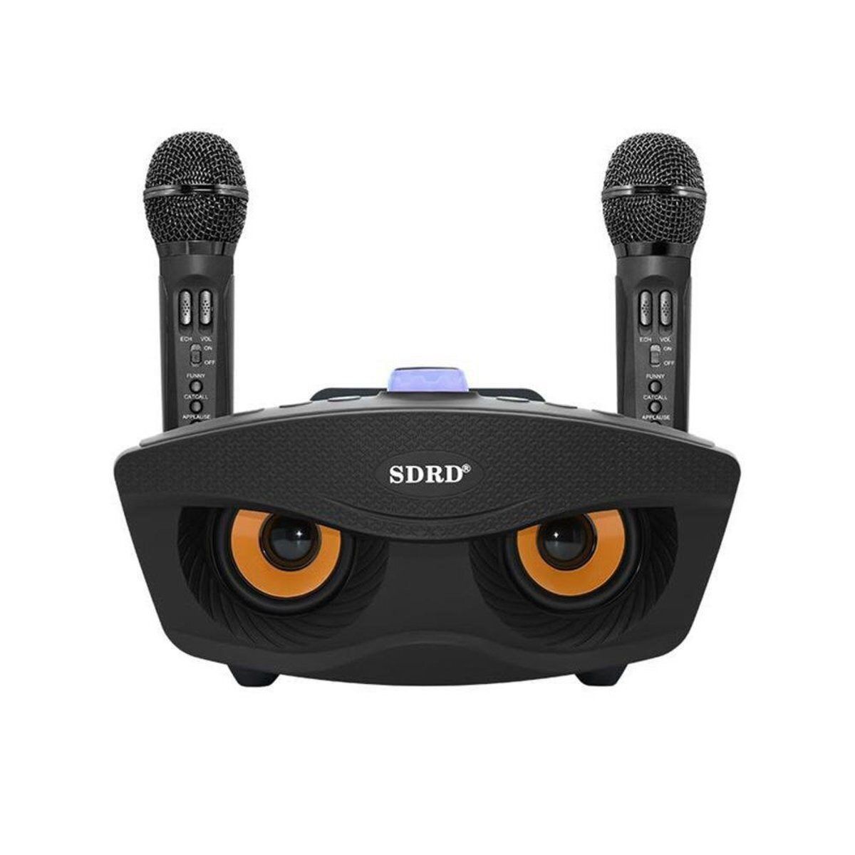 SDRD | SD-306 黑色｜貓頭鷹 卡拉OK音響｜一鍵消音｜雙人對唱｜唱卡神器｜在家抗疫娛樂必備 | 顏色 : 黑色 | HKTVmall 香港最大網購平台